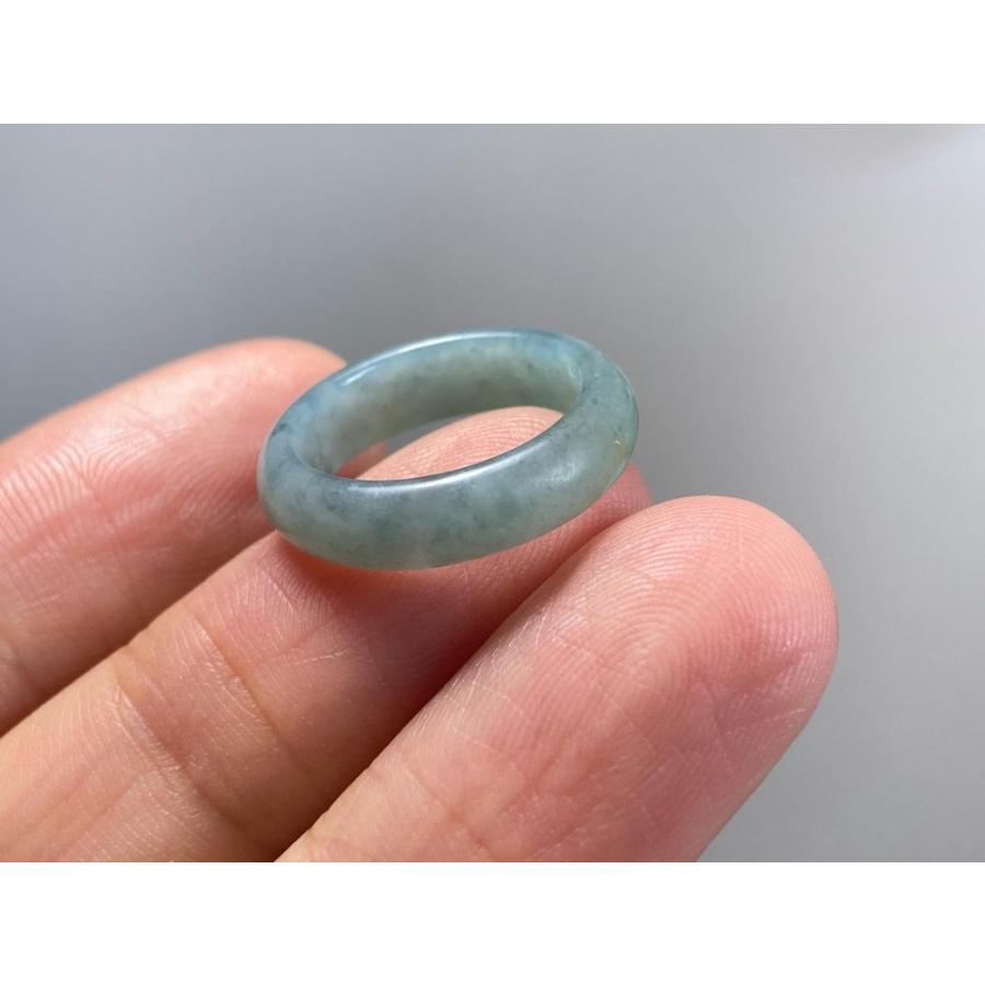 L162 艶消し表面 小指 青系 4.5号 天然 グアテマラ産 A貨 本翡翠 くりぬき リング 黄翡翠 : Mika-Jewelry - 通販 ...