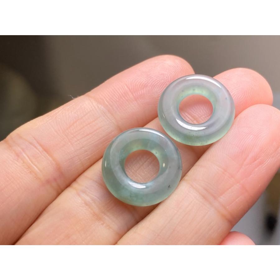 R23-198 氷種 藍緑色 ミニ 玉壁 平安圏 平安守り 天然ドグアテマラ産 A貨 本翡翠 ルース 裸石 硬玉 ジェダイト : ci ...