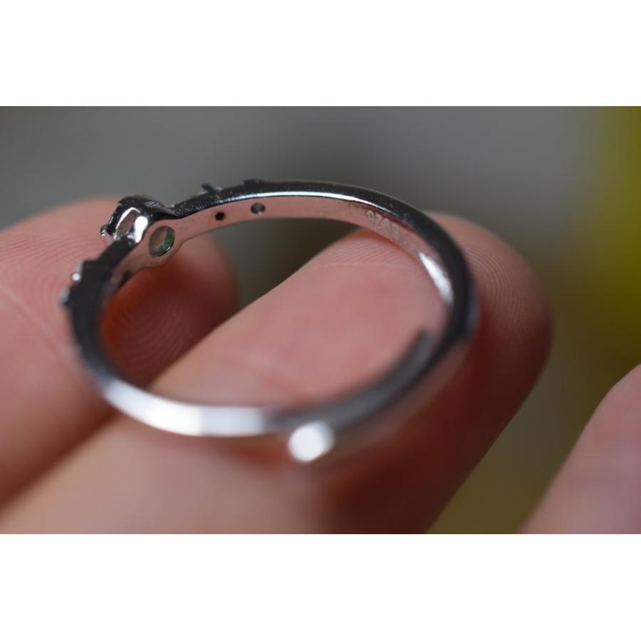 SR4-82 シルバー ミニ 緑 天然 本翡翠 リング 指輪 フリーサイズ 金属アレルギー対応 : Mika-Jewelry - 通販 - Yahoo!ショッピング