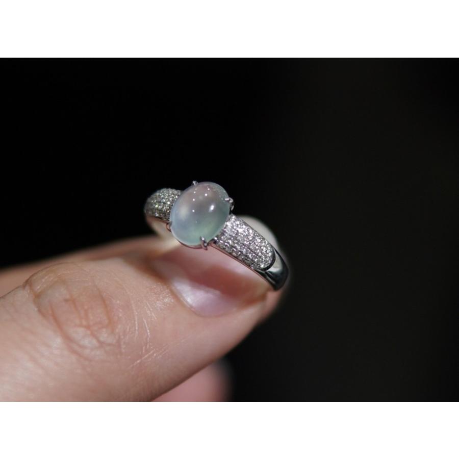 24-33 受注製作 氷種 k18金ゴールド リング 指輪 天然 本翡翠 爪留め 天然ダイヤモンド : Mika-Jewelry - 通販 - Yahoo!ショッピング