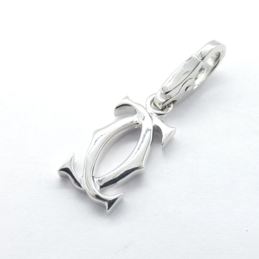 Cartier カルティエ 2C チャーム ブランドオフ CARTIER K18WG（ホワイトゴールド） ペンダントトップ 750WG 中古 ...