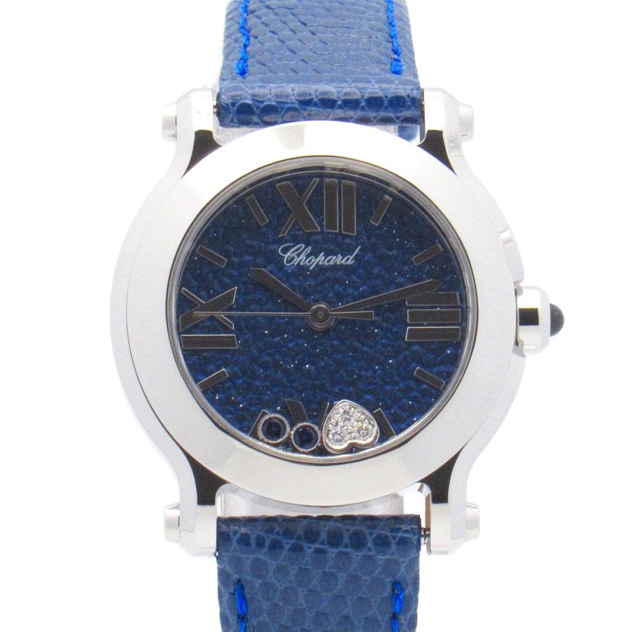 Chopard（ショパール） ハッピースポーツ 2Pサファイア/ハートダイヤ ブランドオフ ステンレススチール 腕時計 SS/リザード革 中古 レディー : Mike Museum - 通販 ...
