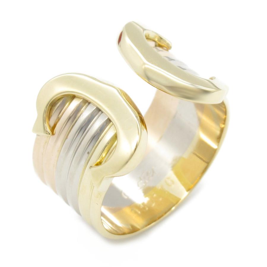 Cartier カルティエ 2C リング ブランドオフ CARTIER K18（イエローゴールド） リング・指輪 750スリーゴールド 中古 ...