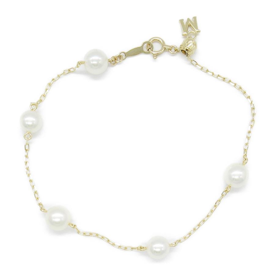 MIKIMOTO ミキモト パール5Pブレスレット ブランドオフ K18（イエローゴールド） ブレスレット K18 中古 レディース : Mike Museum - 通販 - Yahoo!ショッピング