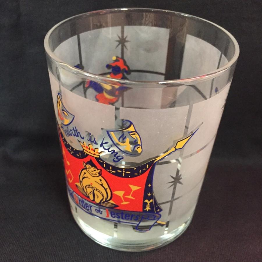 【ビンテージ ビリケン】グラス Royal Order of Jesters Mirth is King : アンティークマイク - 通販 ...