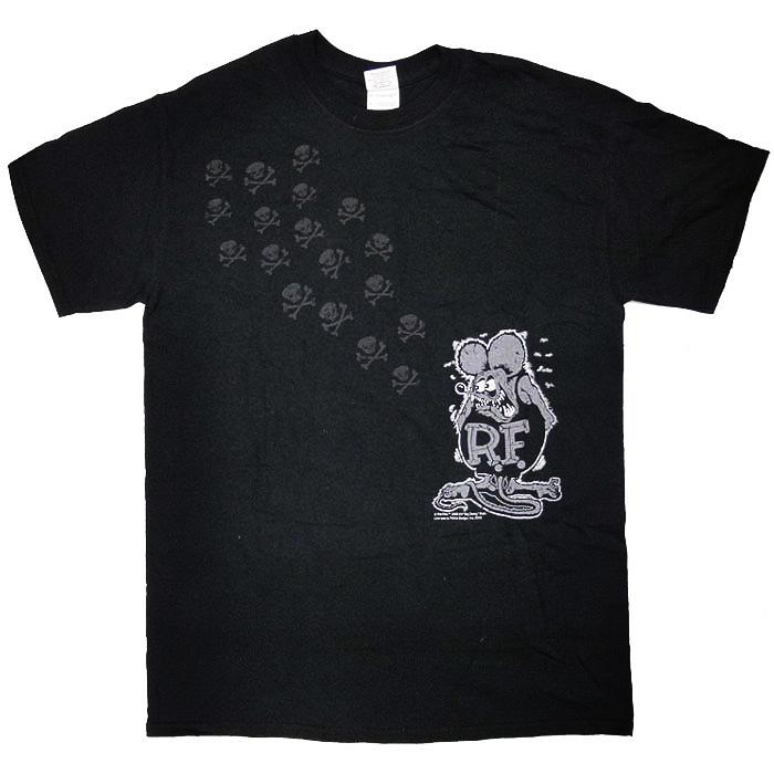 【ラットフィンク/RatFink】Ed Roth RatFink skulls プリントTシャツ アメリカ直輸入 日本未発売品 ファッション ...