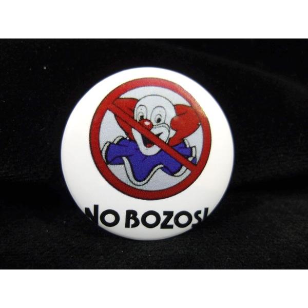 【缶バッジ/Button badge】BOZO THE CLOWN ピエロ NO BOZOS! 缶バッジ 海外直輸入 バッジ バッチ ...