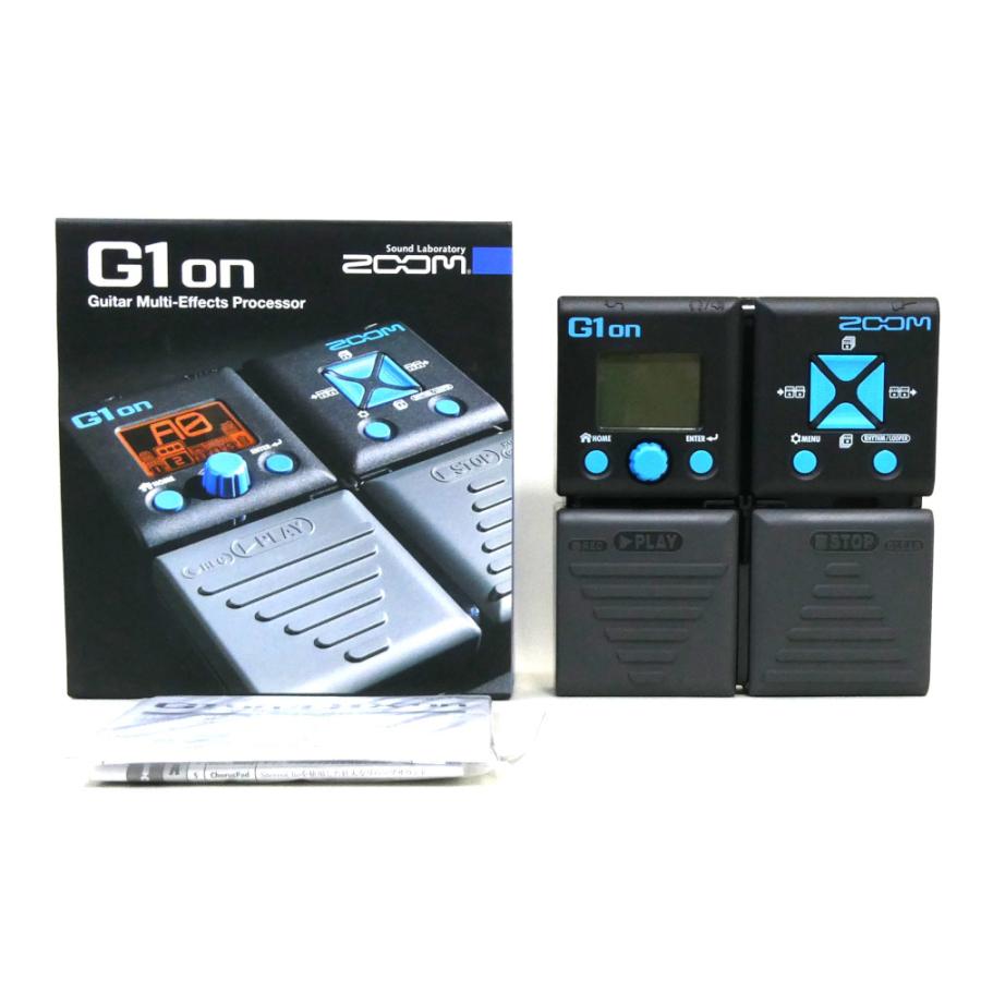 ZOOM ズーム G1on マルチエフェクター ディストーション、コンプレッサー、モジュレーション、ディレイ、リバーブ、アンプモデルなど100 ...