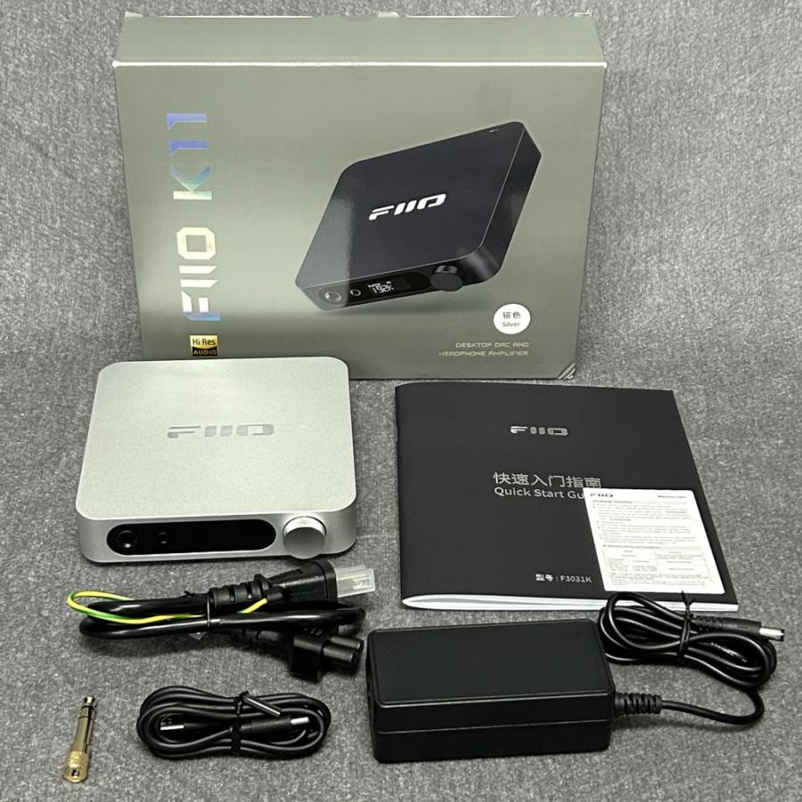 《アウトレット品》FIIO DAC内蔵 ヘッドホンアンプ K11 シルバー (FIO-K11-S) : 三木楽器Yahoo!ショップ - 通販 - Yahoo!ショッピング