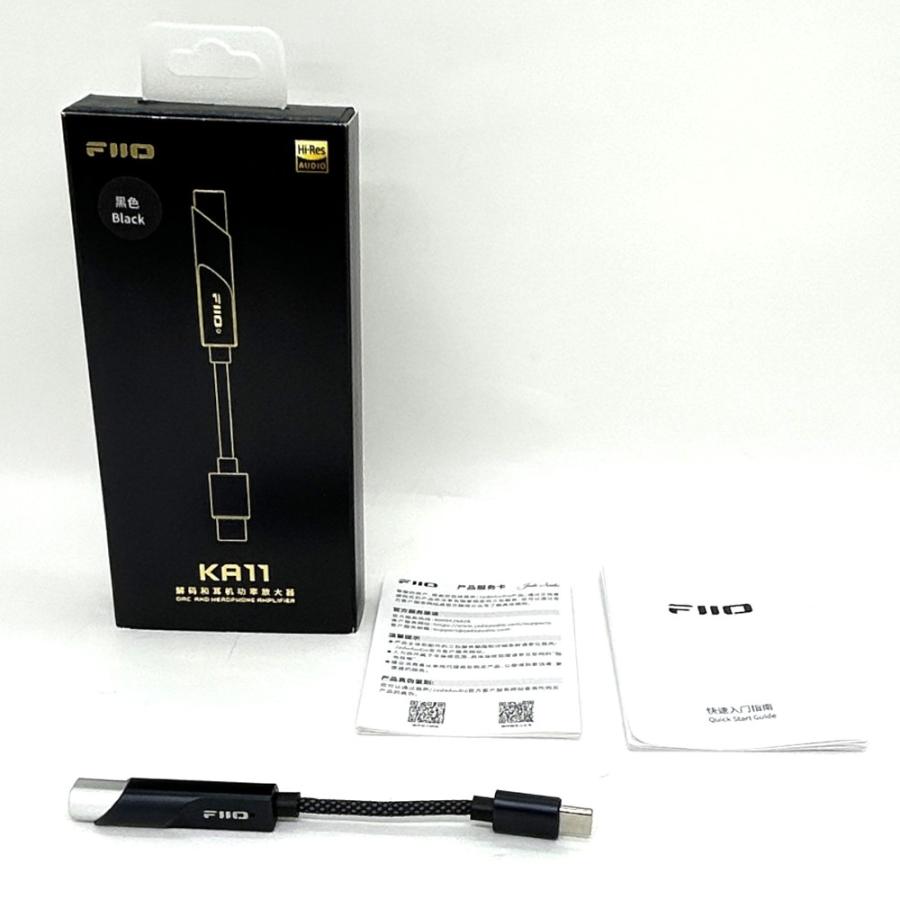 《アウトレット品》FIIO USB DAC内蔵 ヘッドホンアンプ KA11 Type-C ブラック (FIO-KA11CT-B) 【郵パケット ...