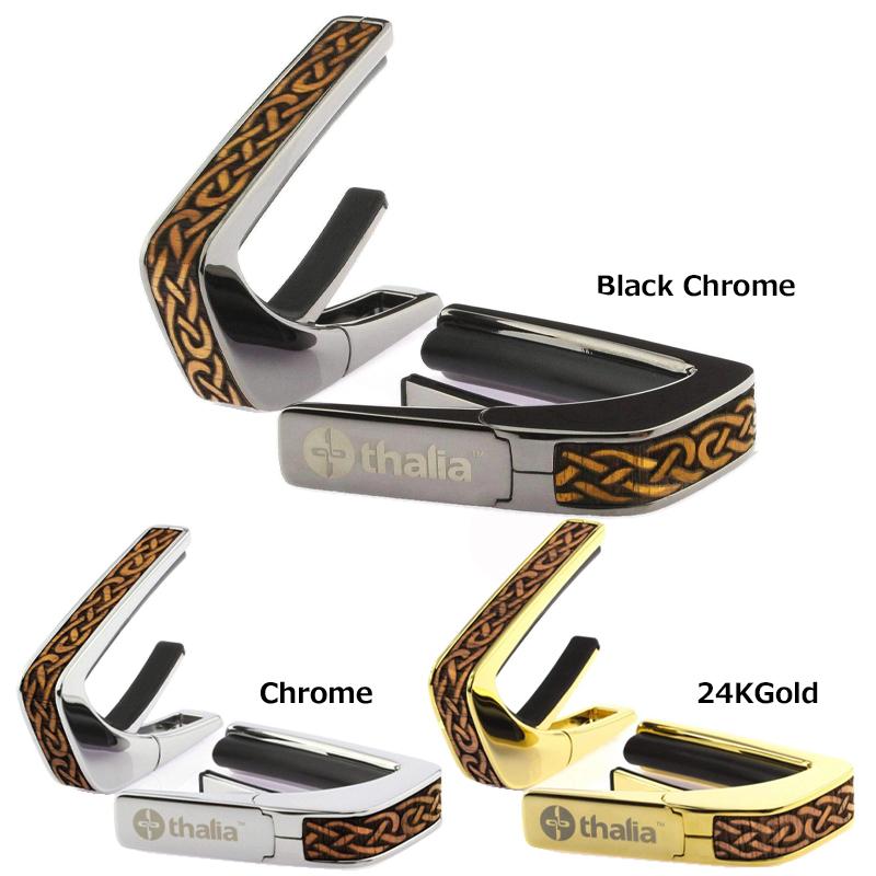 タリア カポ Thalia Capos DELUXE Series Hawaiian Koa Celtic Knot ギター 12インチ ...