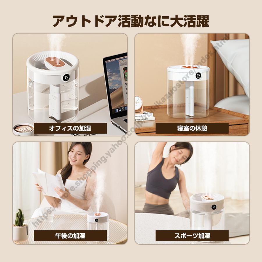 新発売・大人気 加湿器 超音波式加湿器 2L USB給電式 小型 ダブルミスト 上から給水 卓上 乾燥対策 花粉対策 湿度センサー 静音 省エネ 安心 安全 子供部屋 寝室 : ほたる工房 ...