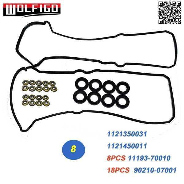 11214-0F010エンジンバルブカバーガスケットレクサスLS430 2001-06 4.3L V8 4293cc dohc 11213 ...