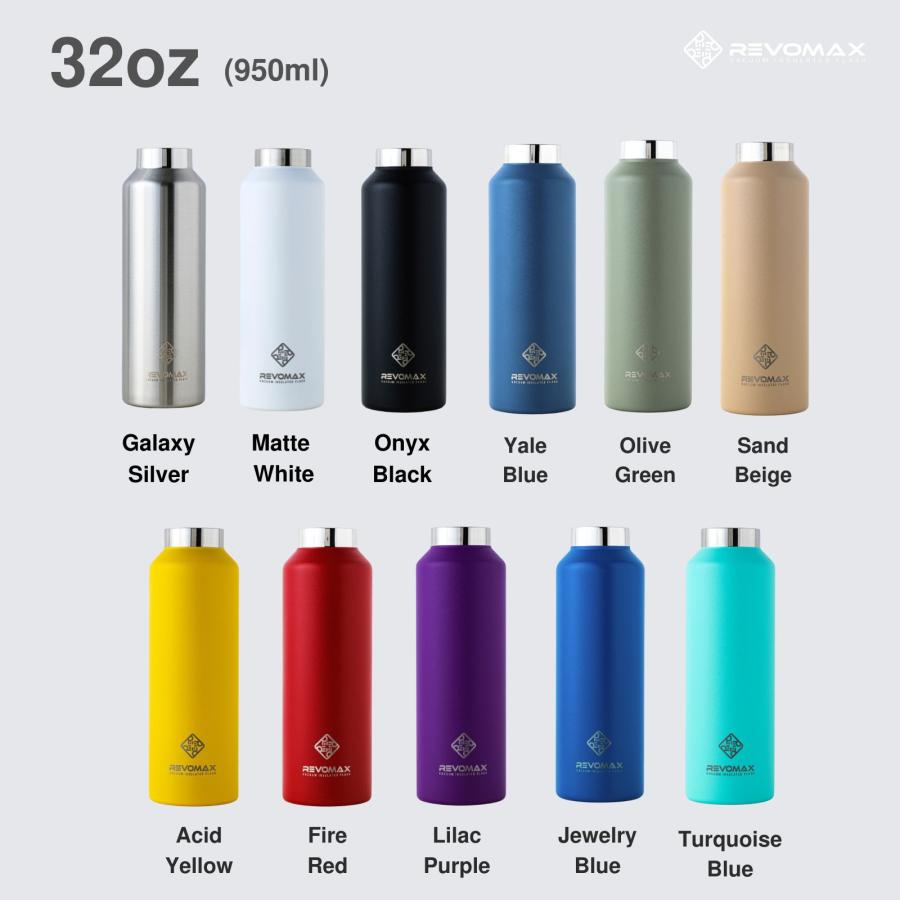 【REVOMAX公式】32oz(950ml) By YOU 真空断熱 保冷 保温 炭酸 アウトドア スポーツ ヨガ プレゼント メーカー保証付き 【レビュー特典あり】 :dwf-32-by ...