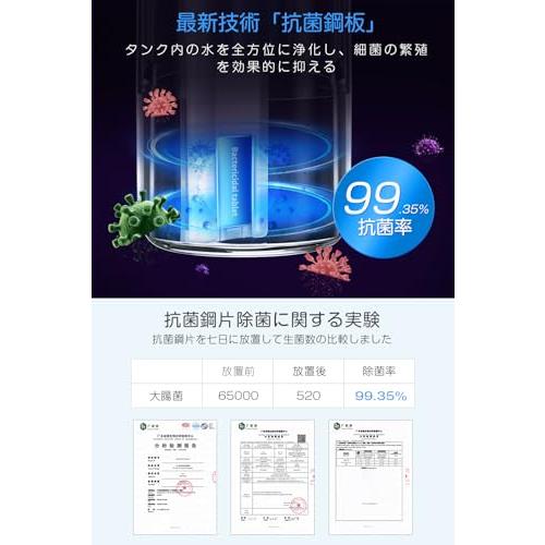 加湿器 卓上 小型 超音波加湿器 【2025冬モデル&抗菌鋼板&LCDデジタル残量表示】 USB充電式 コードレス 2600mahバッテリー内蔵 : MikuRokoShop - 通販 ...