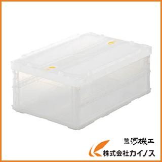 TRUSCO 薄型折りたたみコンテナスケル 30Lロックフタ付 透明 TSK-C30B TM : カイノス Yahoo!ショッピング店 - 通販 - Yahoo!ショッピング