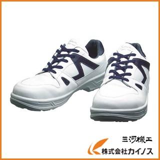シモン 安全靴 短靴 8611白／ブルー 24.0cm 8611WB-24.0 : カイノス