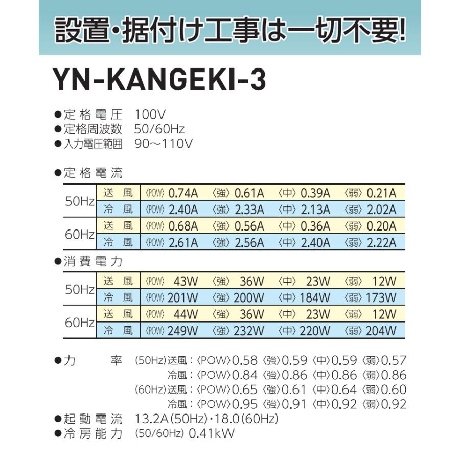 山善 日動興業 ポータブルスポットクーラー カンゲキくん3 【YN-KANGEKI-3】 : カイノス Yahoo!ショッピング店 - 通販 - Yahoo!ショッピング