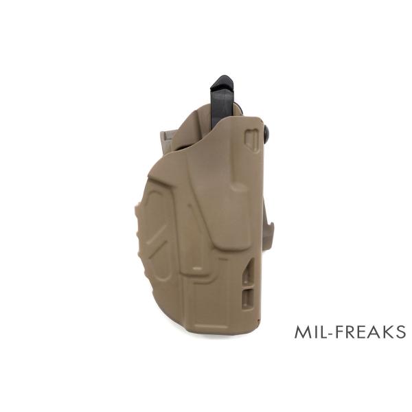 US 米軍実物 Safariland Model 7378 7TS ALS ホルスター + QLSフォーク セット Glock 17/19 ...