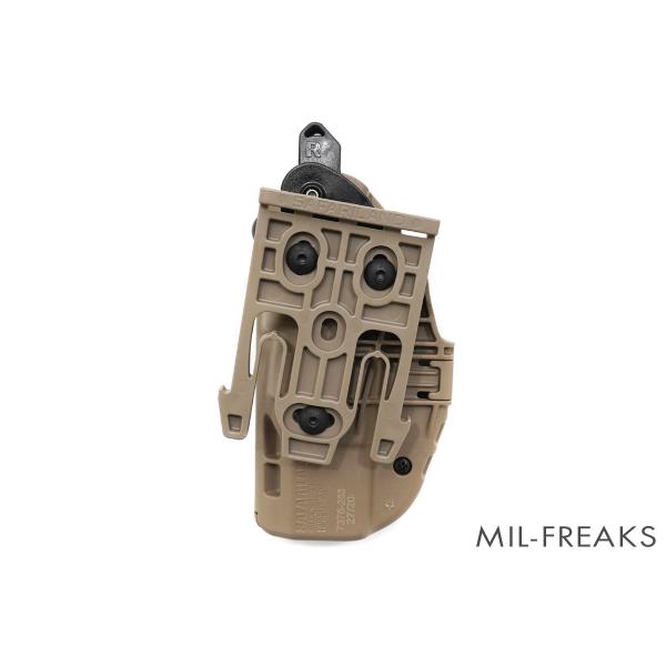 US 米軍実物 Safariland Model 7378 7TS ALS ホルスター + QLSフォーク セット Glock 17/19 ...