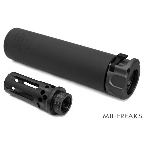 Airsoft Artisan SureFireタイプ SOCOM-RC サプレッサー + WARCOMPタイプ ハイダーセット ブラック ...