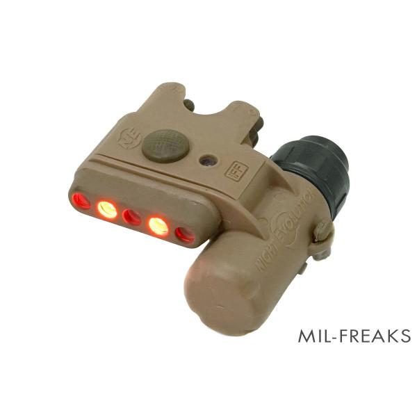 Night Evolution SureFireタイプ HL1-TN LED ヘルメットライトセット Gen3 ホワイト/レッド :NE05003-DE-Red:ミリタリーショップ MIL ...