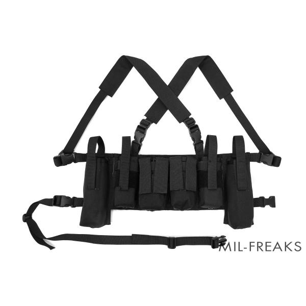SHEKKIN GEARS AWSタイプ Strike vest ストライクベスト チェストリグ ブラック : ミリタリーショップ MIL ...