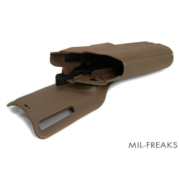 TMC Safarilandタイプ 7378 7TS ALS ホルスター Glock 17/19 + ライト用 コヨーテブラウン ...
