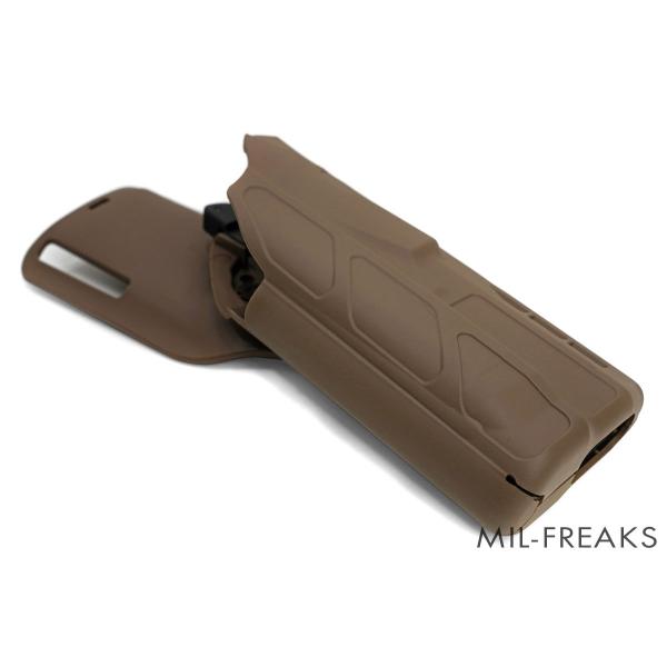 TMC Safarilandタイプ 7378 7TS ALS ホルスター Glock 17/19 + ライト用 コヨーテブラウン ...