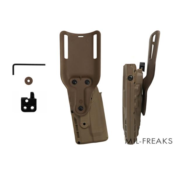 TMC Safarilandタイプ 7378 7TS ALS ホルスター Glock 17/19 + ライト用 TAN : ミリタリーショップ ...