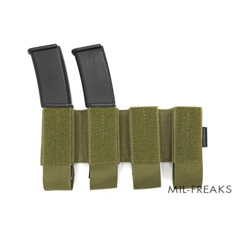 TMC Ferroタイプ Turnover SMG LARGE (MPX, MP7等) クアッド マガジンポーチインサート カーキ ...