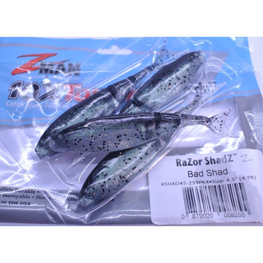 レーザーシャッド 4.5in 4pcs Z-MAN : wmstzi- : ルアー&ロッド マイルストーン - 通販 - Yahoo!ショッピング