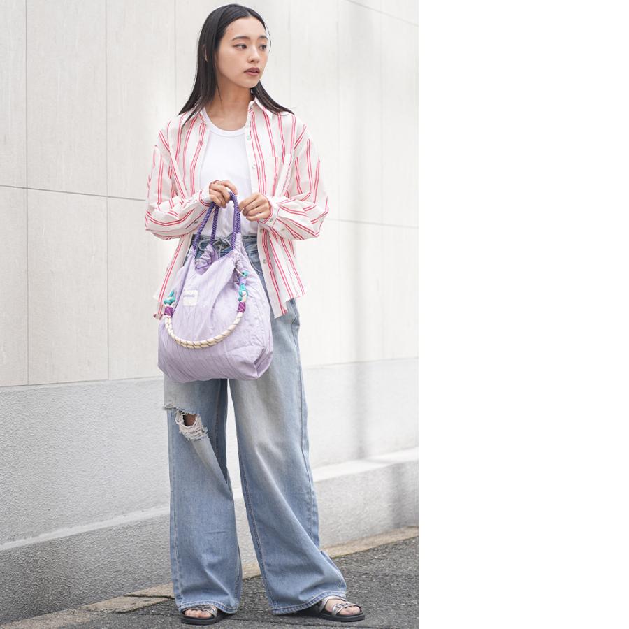 2WAYロープトートバッグ ロープ付き 取り外し可能 インナーポケット A4サイズ トート＆ショルダーバッグ レディース (郵2) ポイント ...