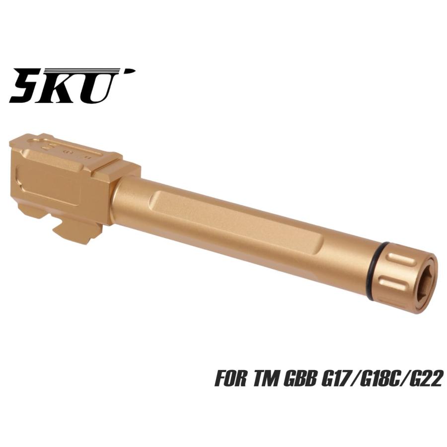 5KU-GBBR-001G 5KU FIタイプ アルミCNC スレッドアウターバレル CCW for TM G17/G18C/G22 GB ...