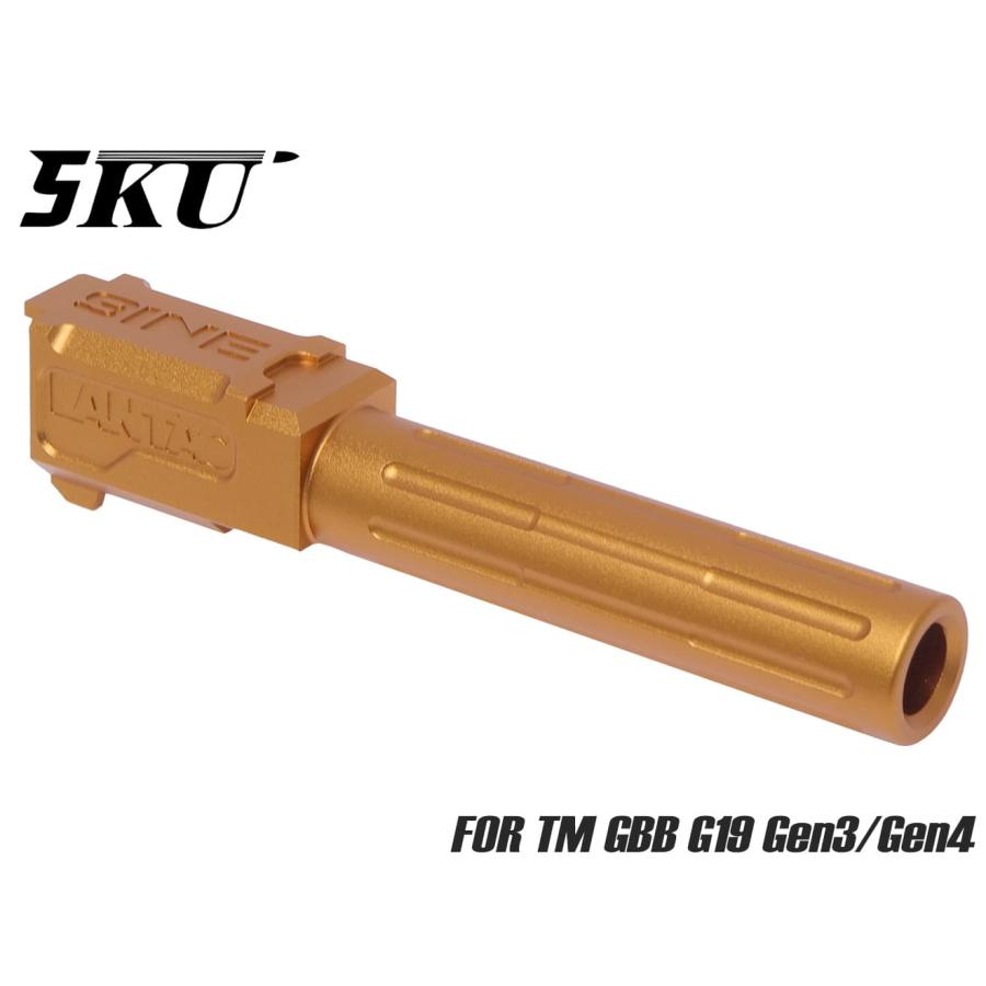 5KU-GBBR-014G 5KU Lantacタイプ 9INE アルミCNC アウターバレル for TM G19 Gen3/Gen4 GB ...