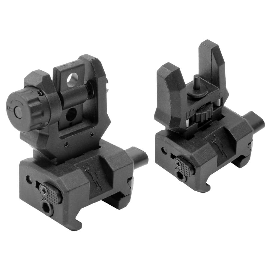 CAA-FRS-001BK CAA Airsoft FSS フリップアップ サイトセット for 20mmレール CAD-SIS-01-BK ...