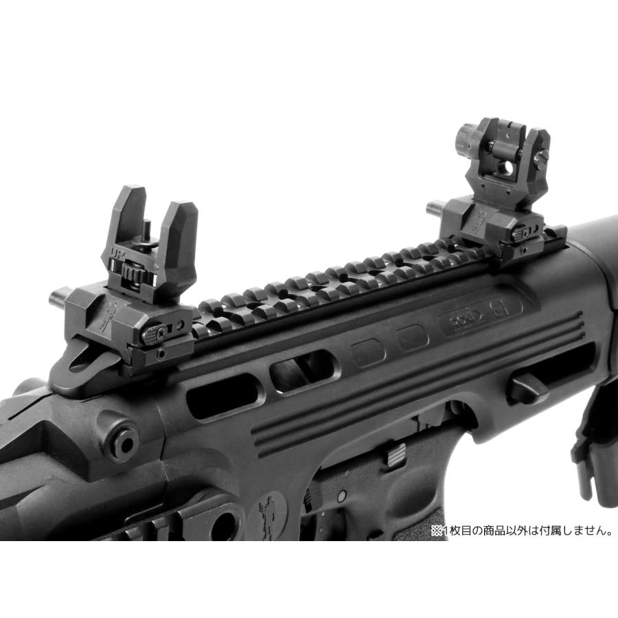 CAA-FRS-001BK CAA Airsoft FSS フリップアップ サイトセット for 20mmレール CAD-SIS-01-BK ...