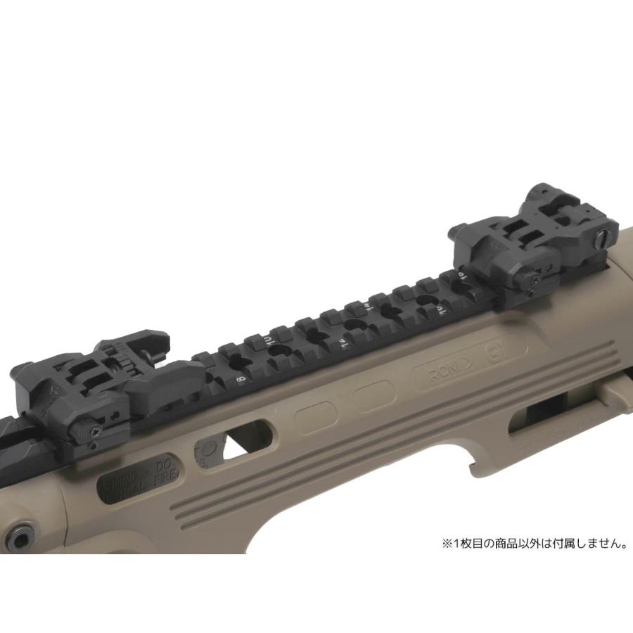 CAA-FRS-001BK CAA Airsoft FSS フリップアップ サイトセット for 20mmレール CAD-SIS-01-BK ...