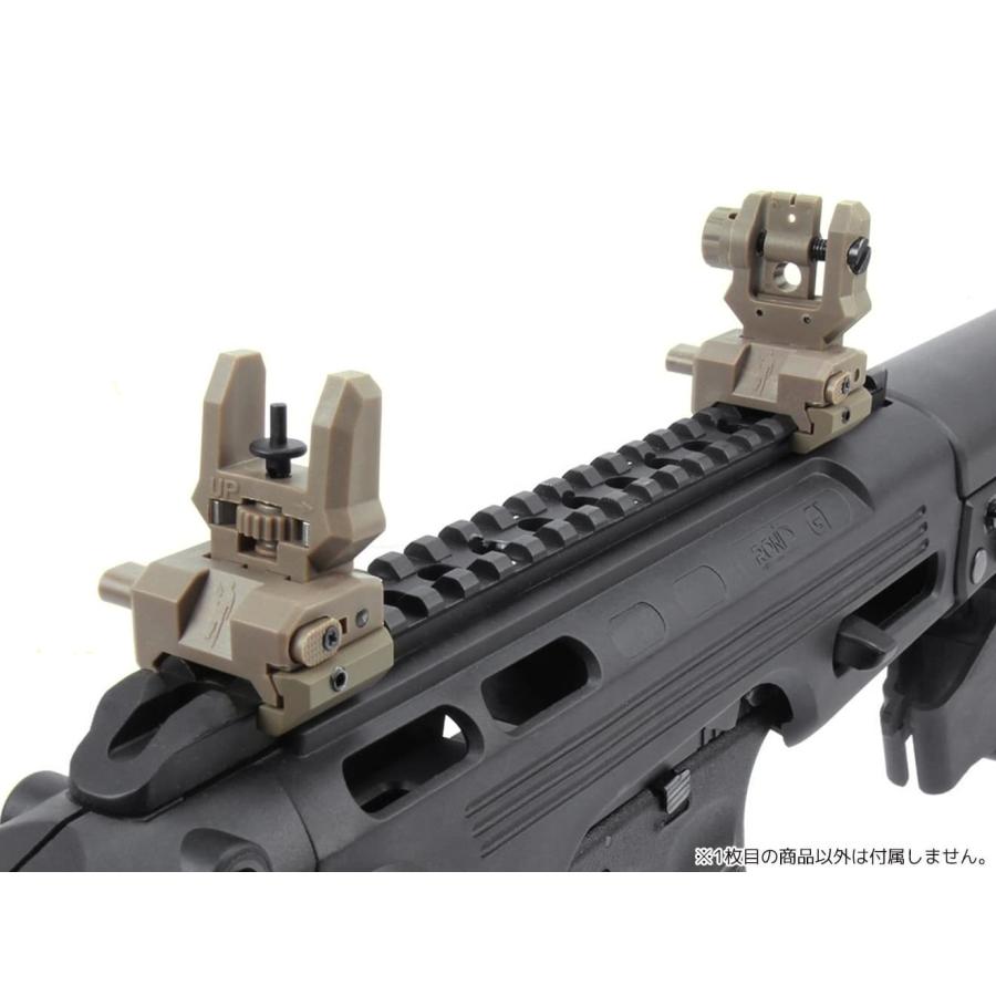 CAA-FRS-001DE CAA Airsoft FSS フリップアップ サイトセット for 20mmレール CAD-SIS-01-DE ...