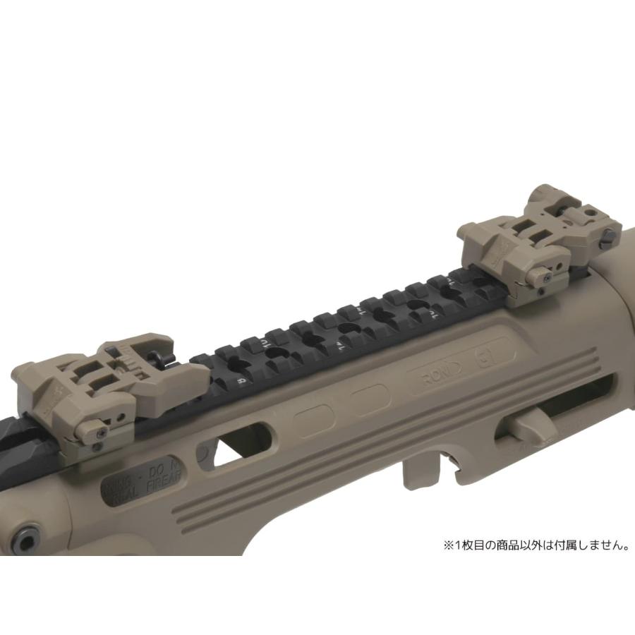 CAA-FRS-001DE CAA Airsoft FSS フリップアップ サイトセット for 20mmレール CAD-SIS-01-DE ...