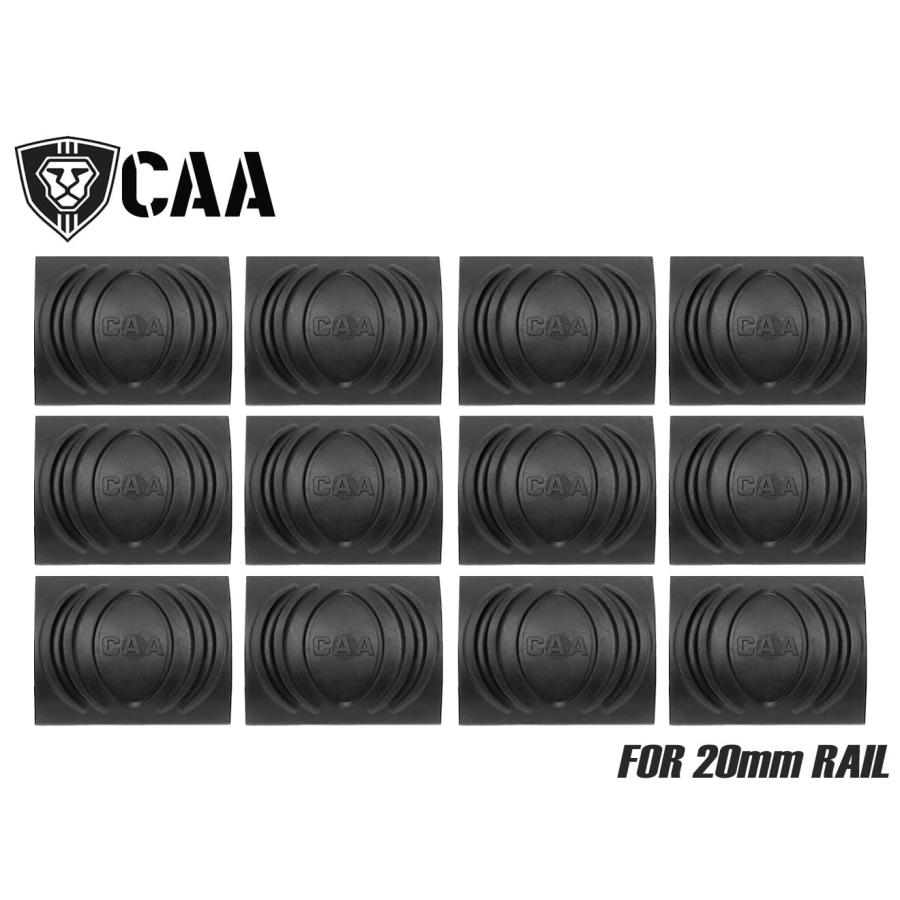 CAA-RGP-006BK CAA Airsoft PCK レールカバー 12pcs for 20mmレール CAA-PCK ...