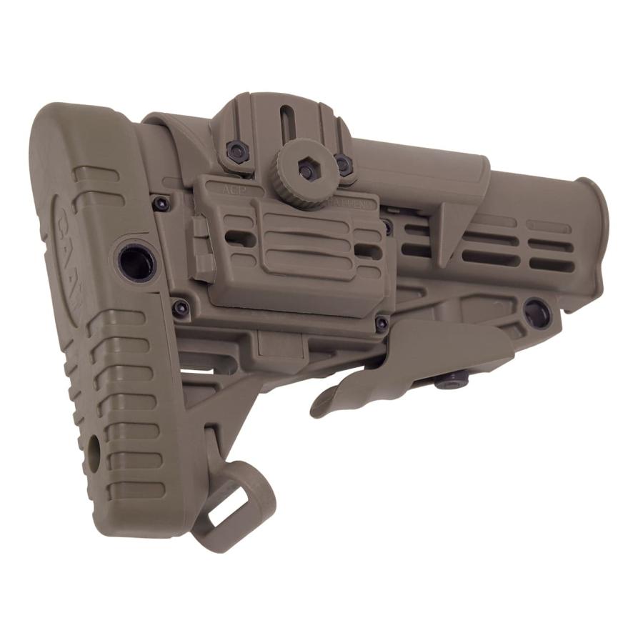 CAA-STK-003DE CAA Airsoft CBS+ACP コラシブルバットストック+アジャスタブルチークレスト for M4 CAD ...