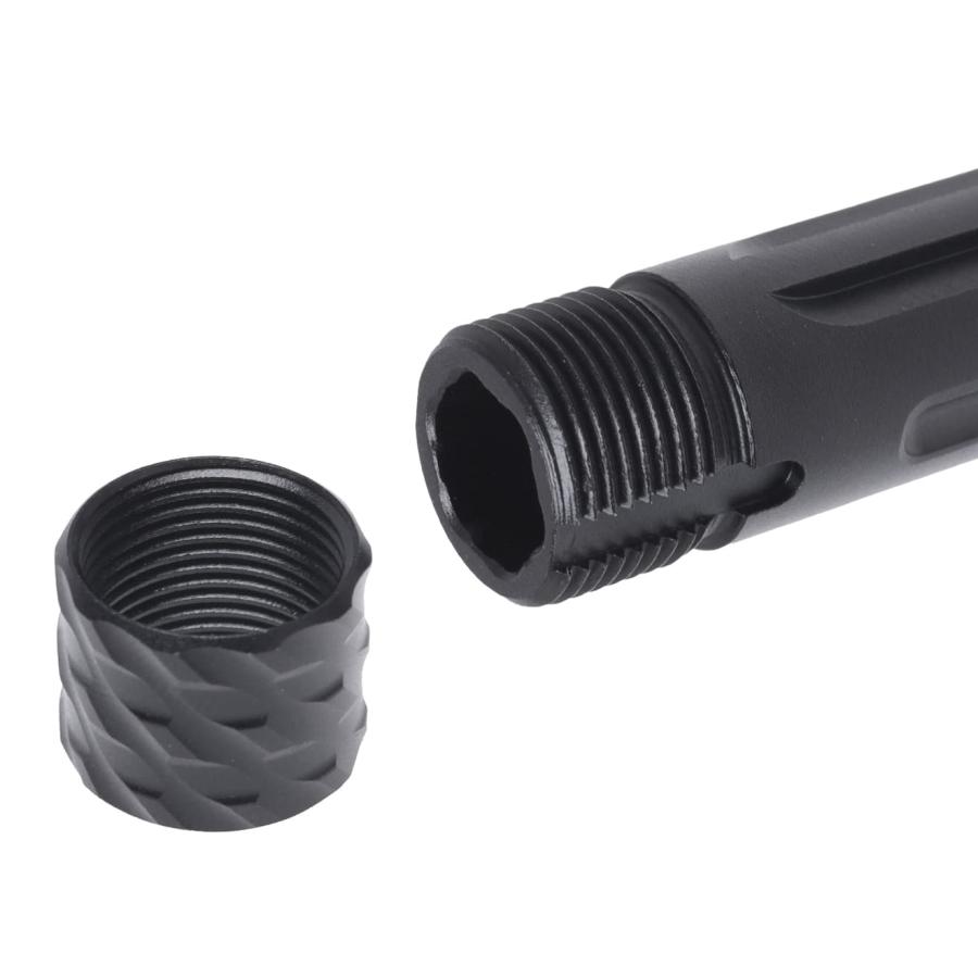 CNC-BR-004-BK CNC Production KIスタイル アルミCNC スレッドアウターバレル for SIG AIR/VFC P320 M18 GBB : MILITARY ...