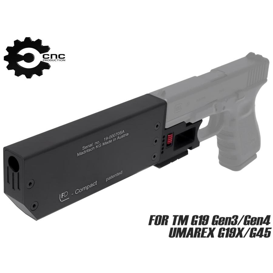 CNC-SI-07-919 CNC Production FD917タイプ クイックマウント サプレッサー TM G19, UMAREX ...