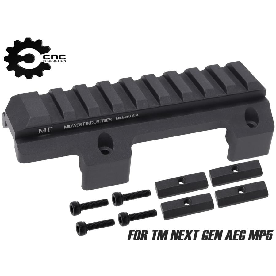 CNC-SM-13-S CNC Production MIスタイル トップ ピカティニーレール for VFC/WE GBB MP5/マルイ ...