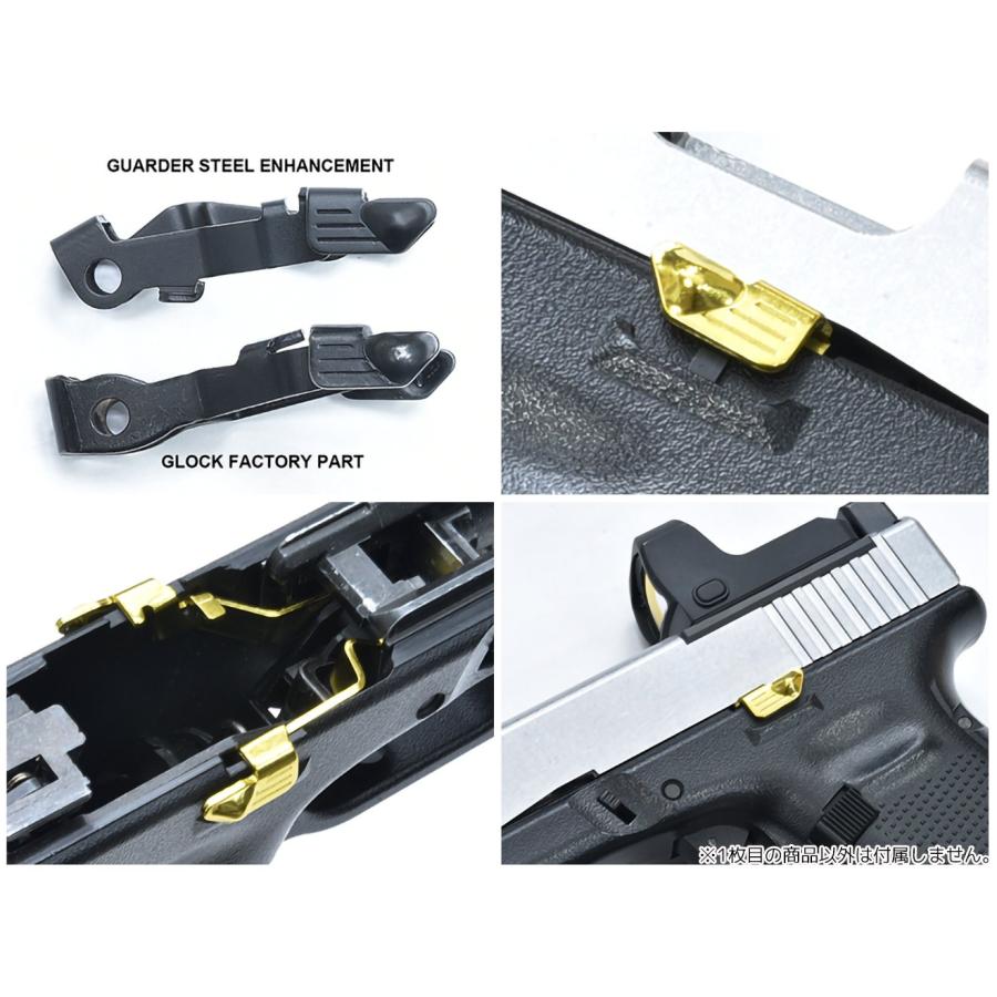 GLK-501(B)GD GUARDER スチール ワンピース アンビスライドストップ エクステンデッドver for マルイ G17 Gen5 MOS : MILITARY BASE ...