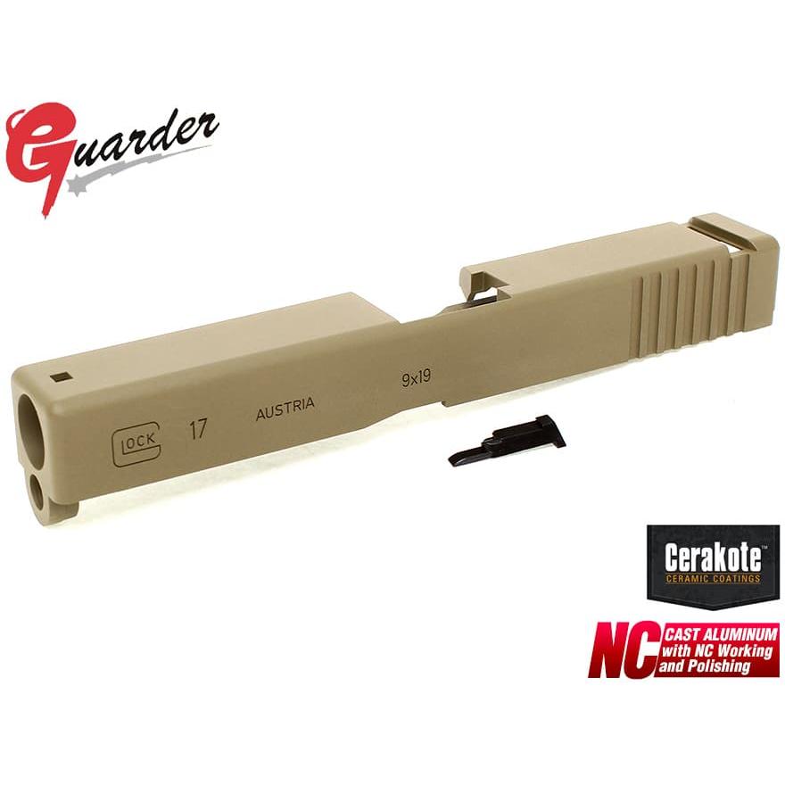 GLOCK-16C(FDE) GUARDER アルミスライド Cerakote FDE マルイ GLOCK 17 GBB 用 GLK-16C ...
