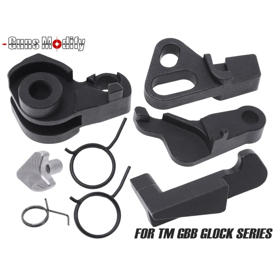 GM0487 Guns Modify スチールCNC ZEROハンマー/シアー/ノッカーセット 2020ver for TM GBB G17/22/26/34 : MILITARY BASE ...