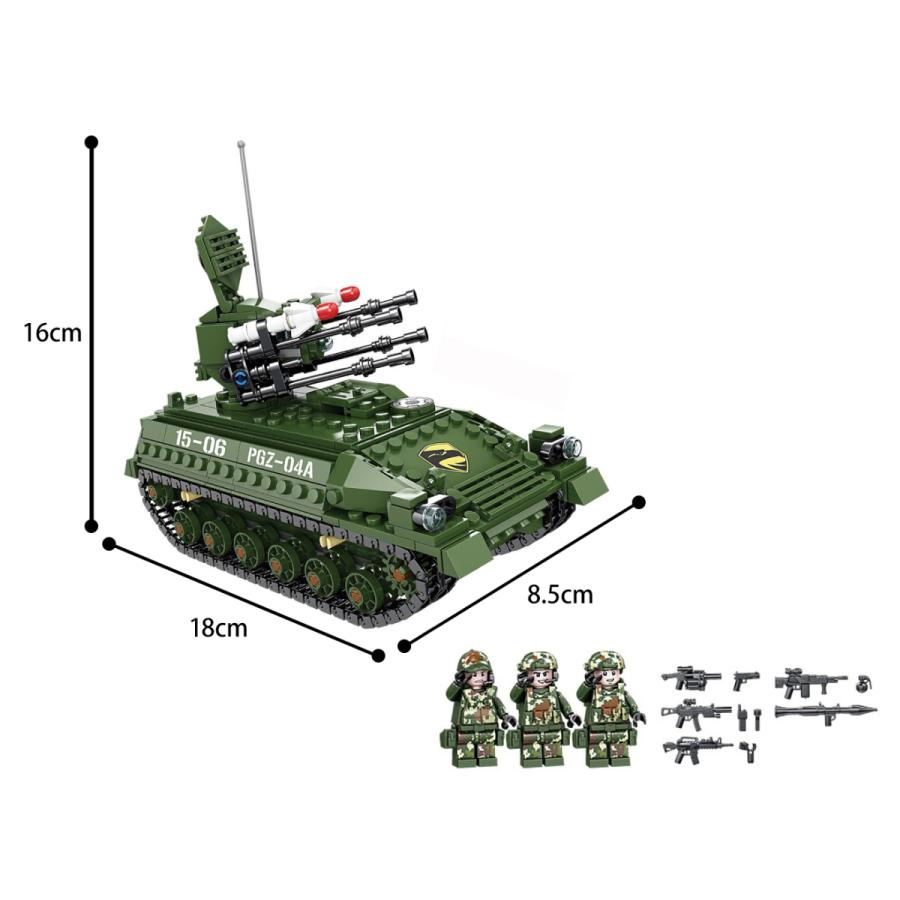 M0072T AFM 中国軍 PGZ-04A 自走対空機関砲 627Blocks :M0072T:MILITARY BASE - 通販 ...