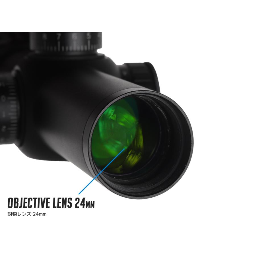 NA-SC-001 NOVEL ARMS TAC ONE 12424IR ショートズームスコープ 1.2-4×24 イルミネーション付き ...